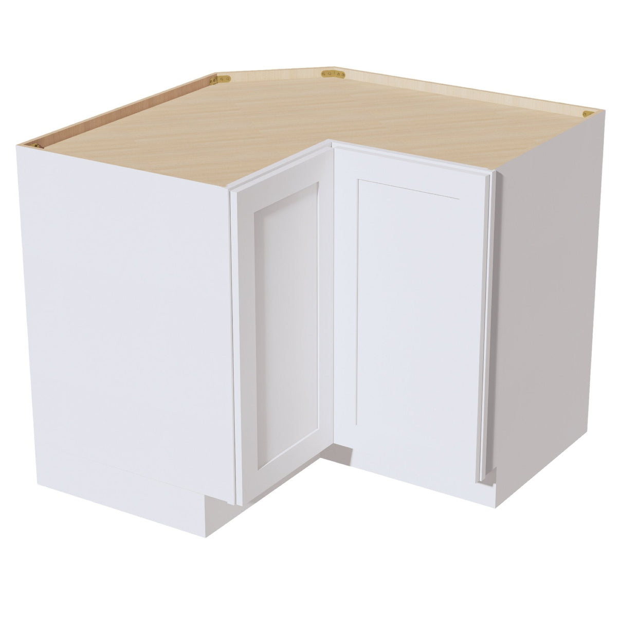 HF-LSB36: Frost White Shaker 36" 2 Doors Lazy Susan Corner Base Cabine ...